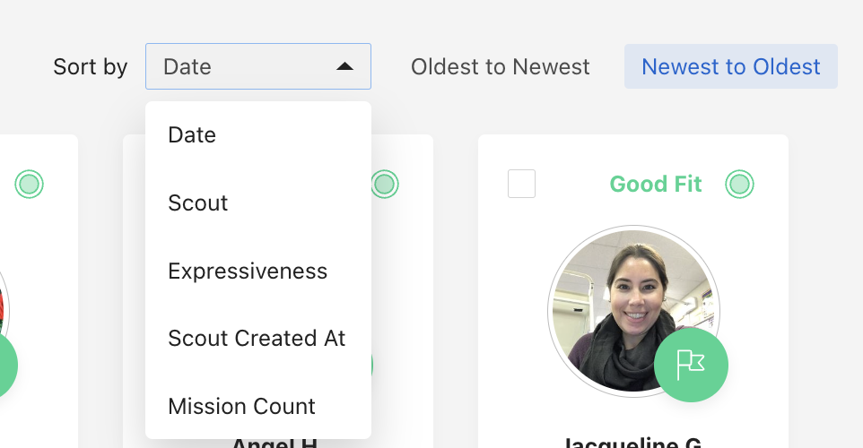Viewing applications and selecting scouts – dscout