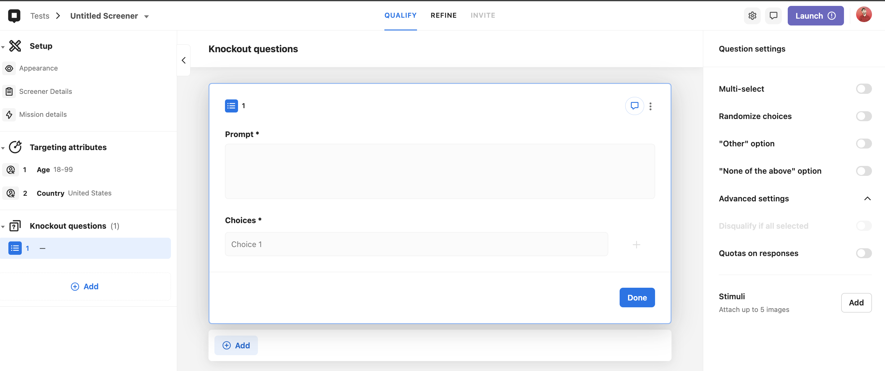 Question Types in Screeners – dscout
