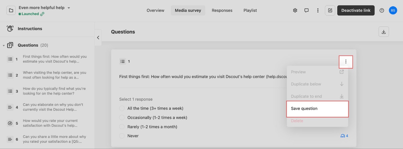 Question banks – dscout
