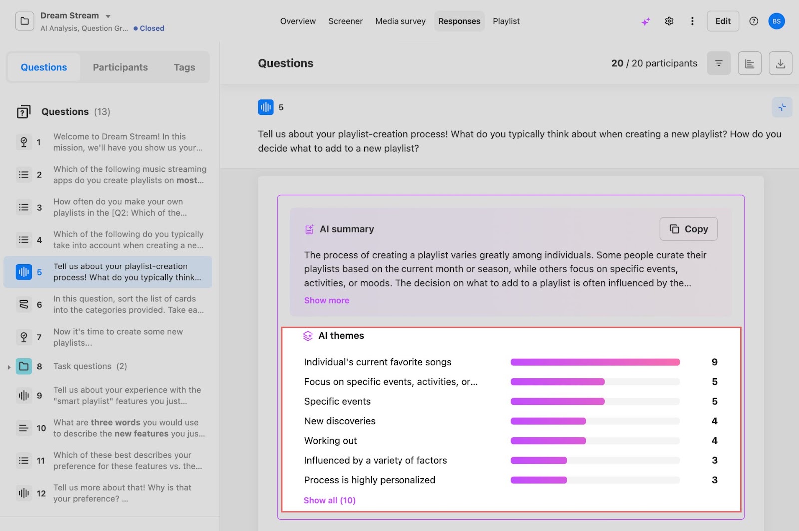 AI themes – Researcher Help